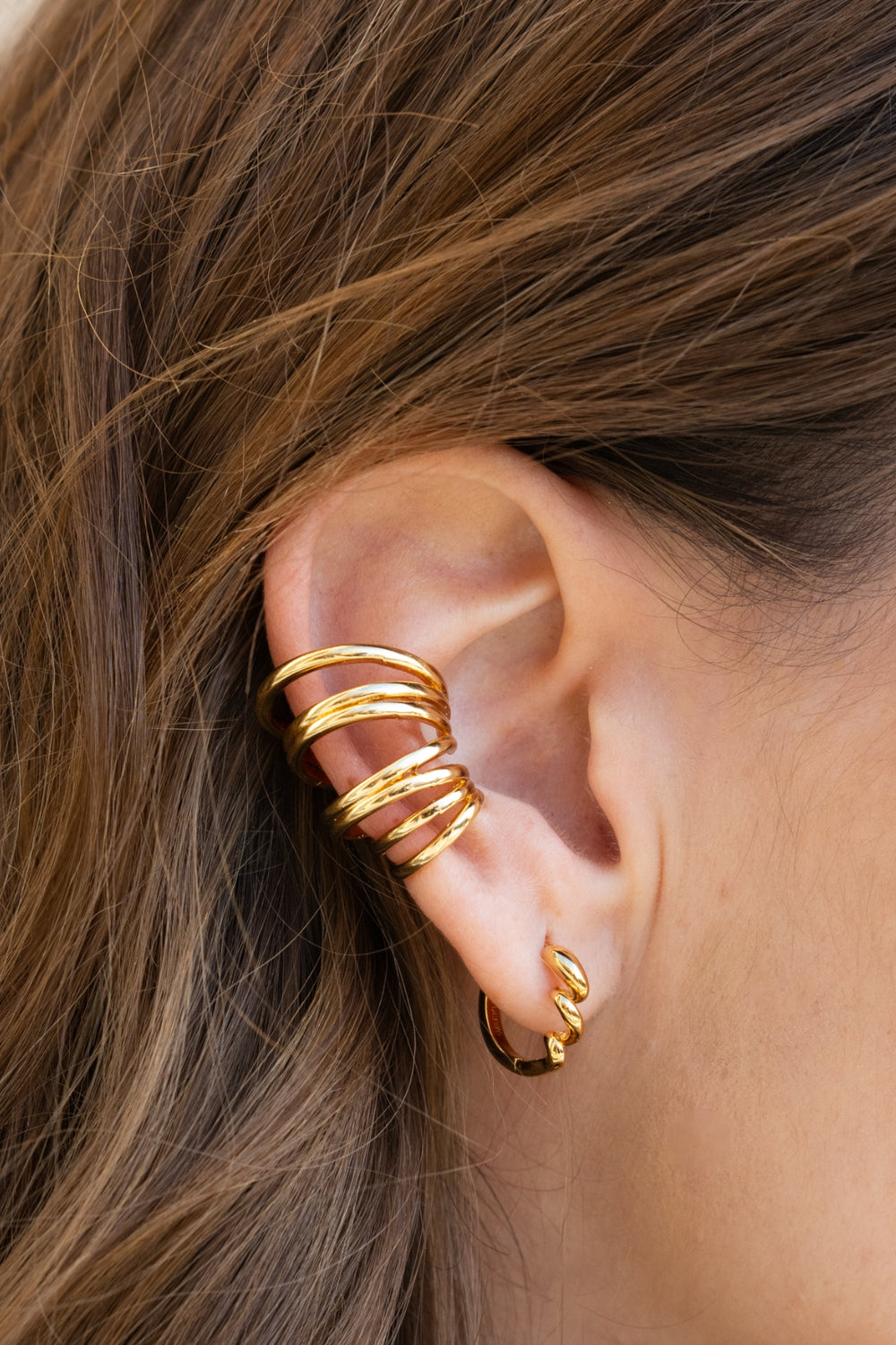 Waekura - Ear cuff - Bijoux plaqué or