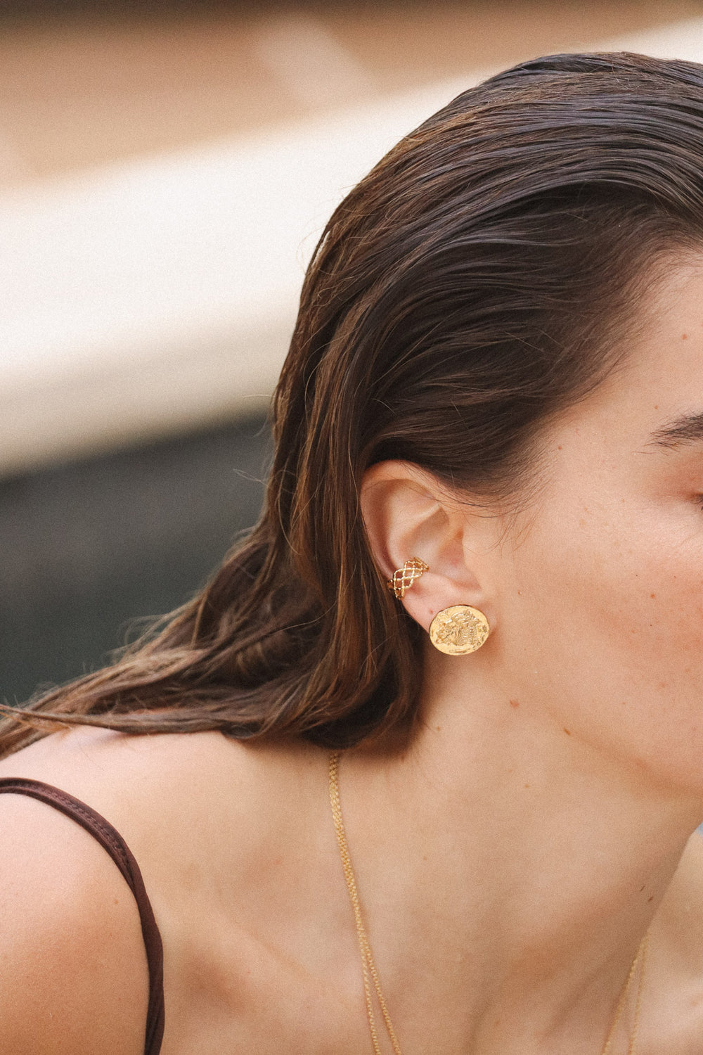 Waekura - Ear cuff - Bijoux plaqué or