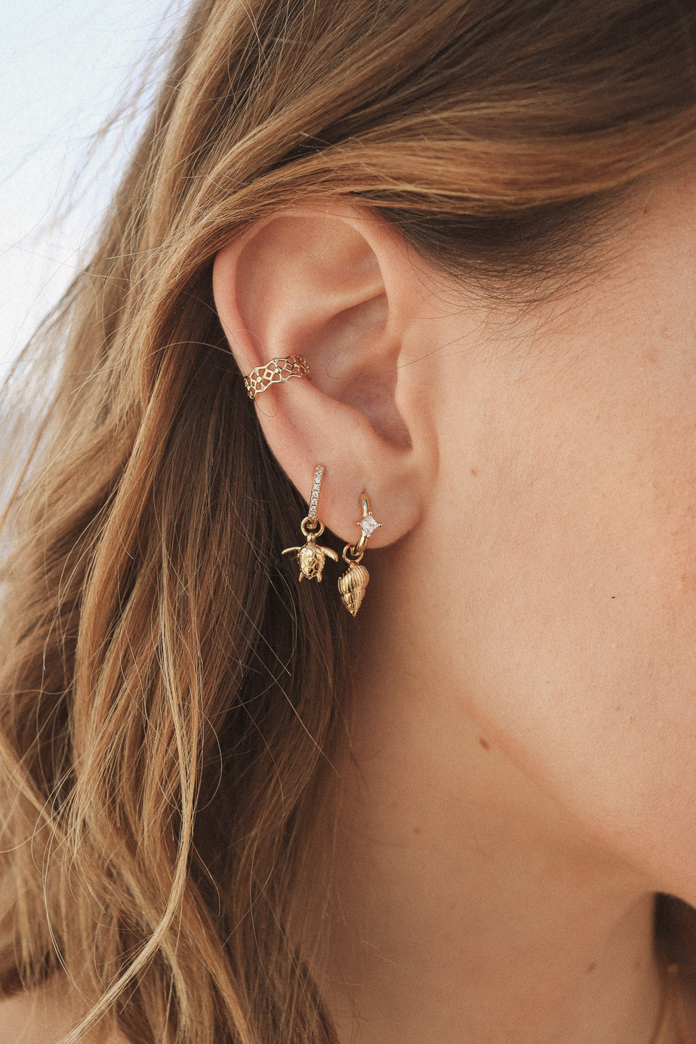 Waekura - Ear cuff - Bijoux plaqué or